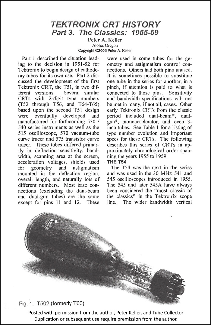 CRT History (Pete Keller)