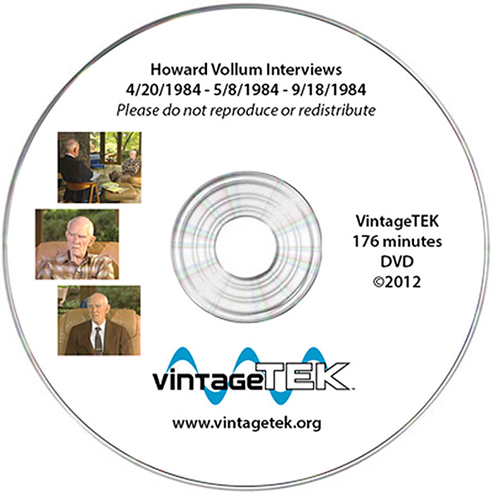 Howard Vollum Interviews
