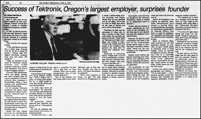 Howard Vollum at Tektronix